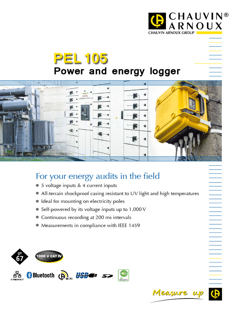 ChauvinArnoux Power-Energy-Logger PEL105 | PDF | Efficient Energy Use ...