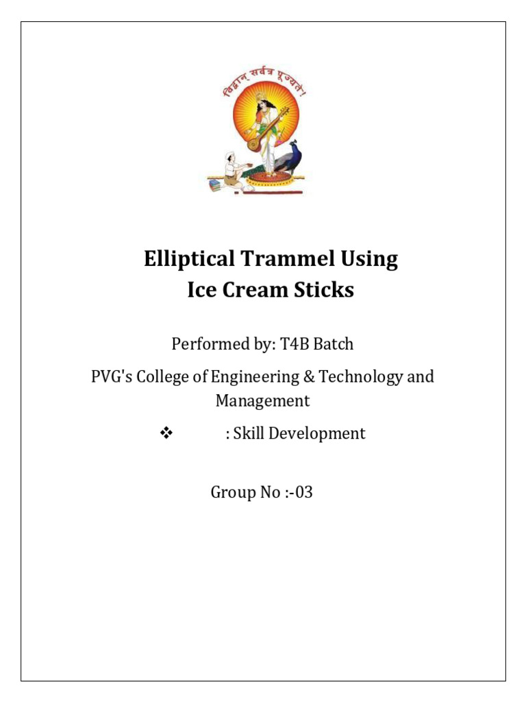 Elliptical Trammel Using Ice Cream Stick | PDF | Ellipse | Machines