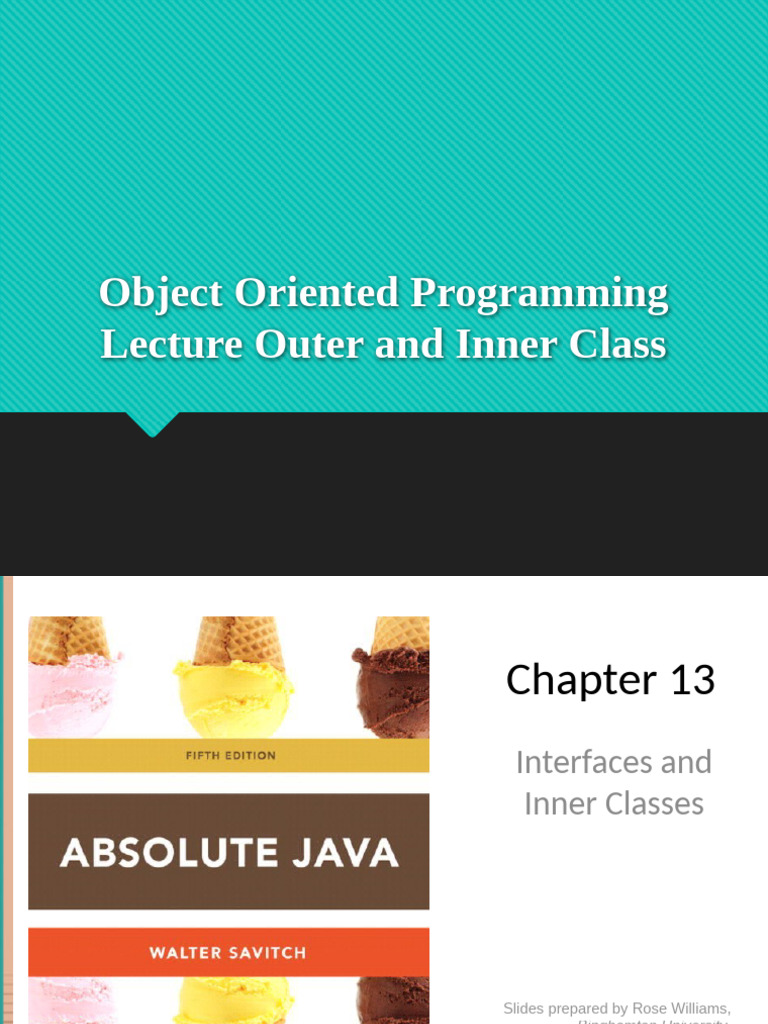 OOPs - Lec42 Interfaces Vs Abstract Class and Inner Classes | PDF | Class (Computer Programming ...