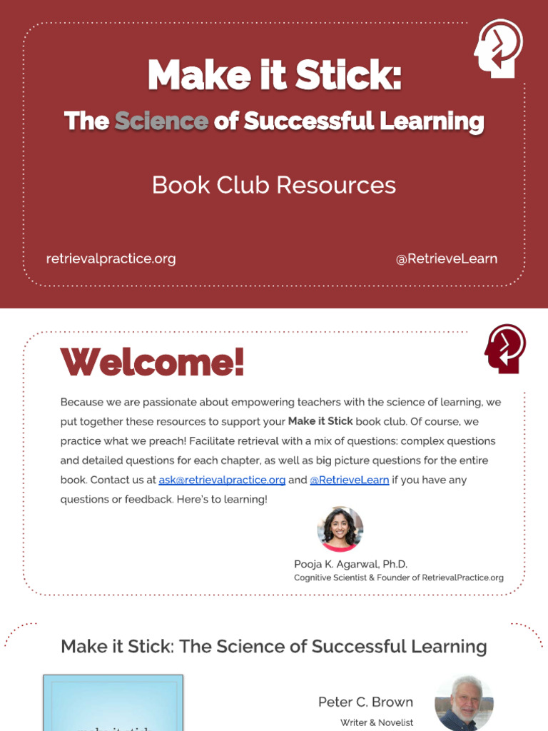 Make It Stick: Learning Strategies Guide | PDF