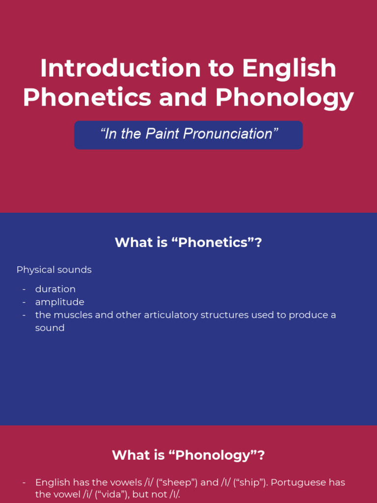 Intro To Phonetics and Phonology | PDF | Phonetics | English Language