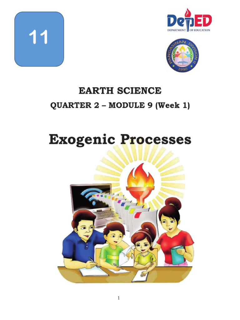 Module 9.week 1 Earth Sciencepdf | PDF | Erosion | Weathering