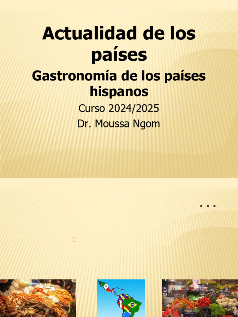 Gastronomía de Países Hispanos 2024 | PDF | Cilantro | ensalada