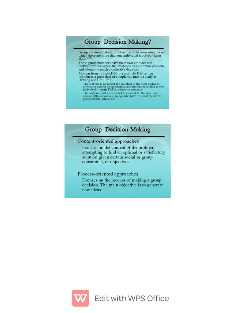 Otdm Multi Criteria Decision Making | PDF | Applied Mathematics | Analysis