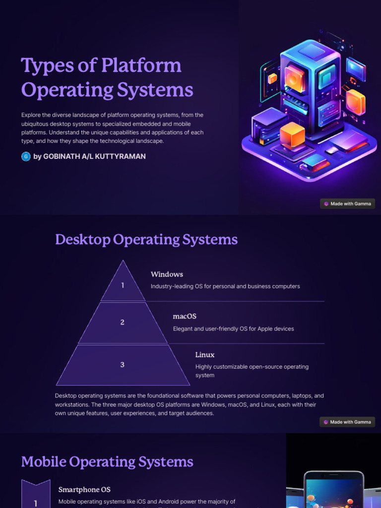 Types of Platform Operating Systems | PDF | Operating System | Virtualization