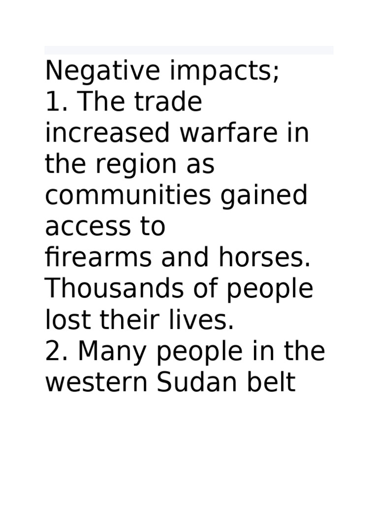 Trans-Saharan Slave Trade | PDF | Slavery | Africa