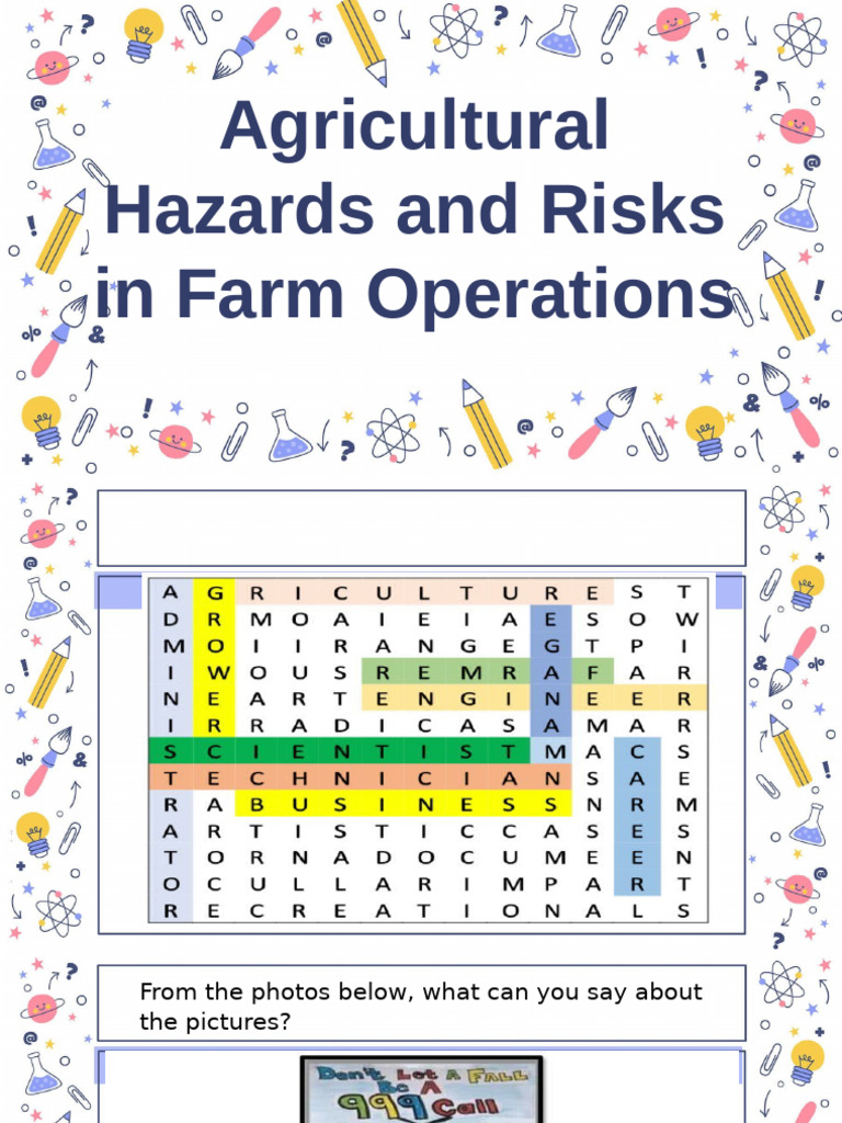 TLE 7 Q2 Lesson 3 Hazards and Risks | PDF | Personal Protective ...