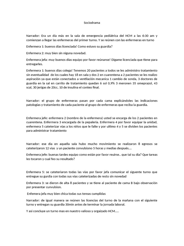 Sociodrama Nidia | PDF