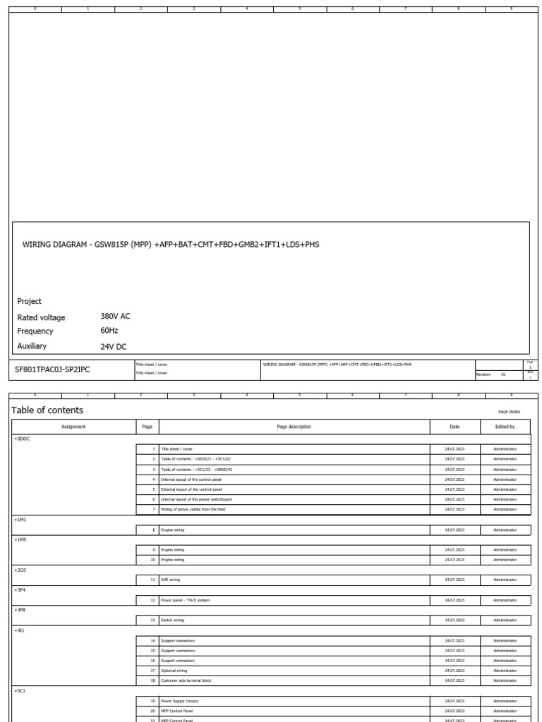 Electrical Drawing | PDF | Electrical Wiring | Electrical Connector