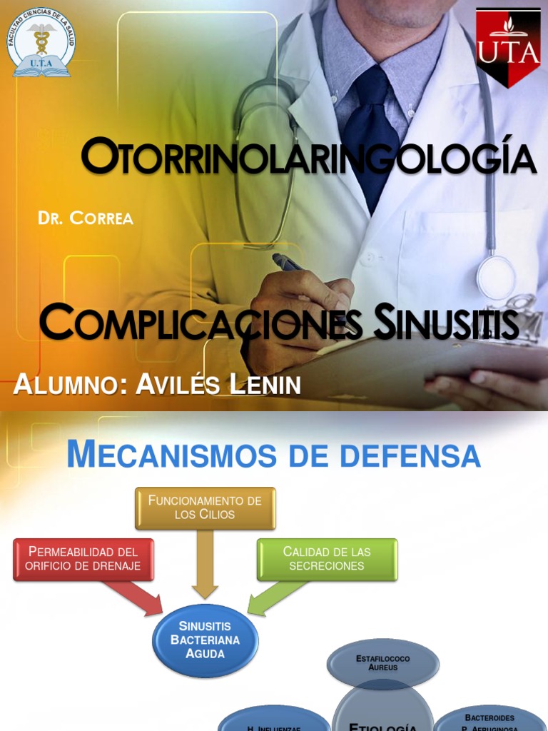Complicaciones de Sinusitis Aguda | PDF | Otorrinolaringología | Epidemiología