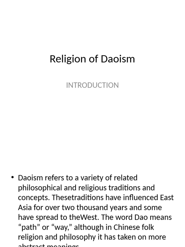 Overview of Daoism: History and Beliefs | PDF | East Asian Religions ...