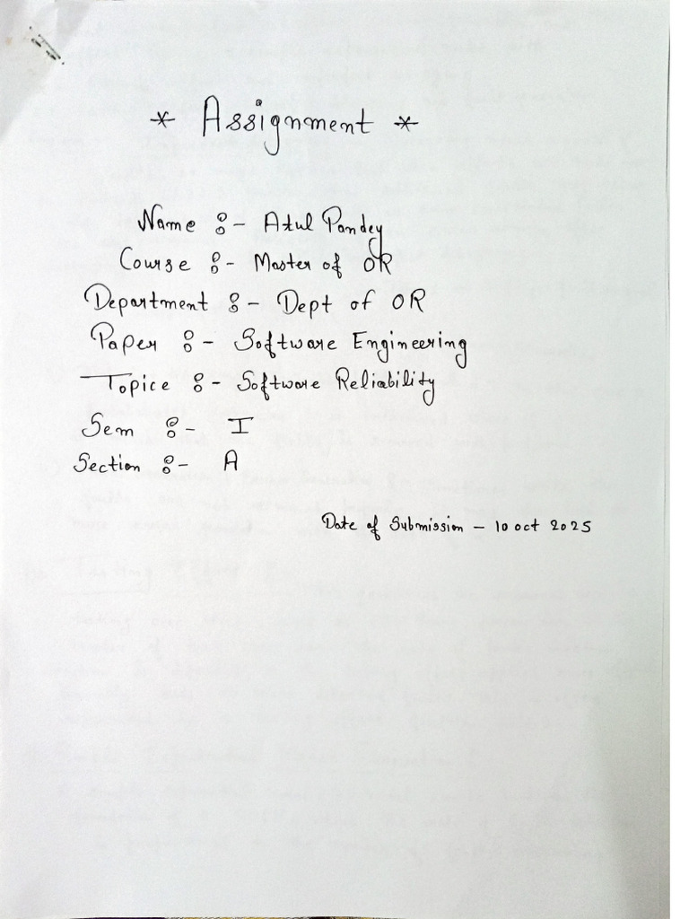 Software Engineering Assignment | PDF