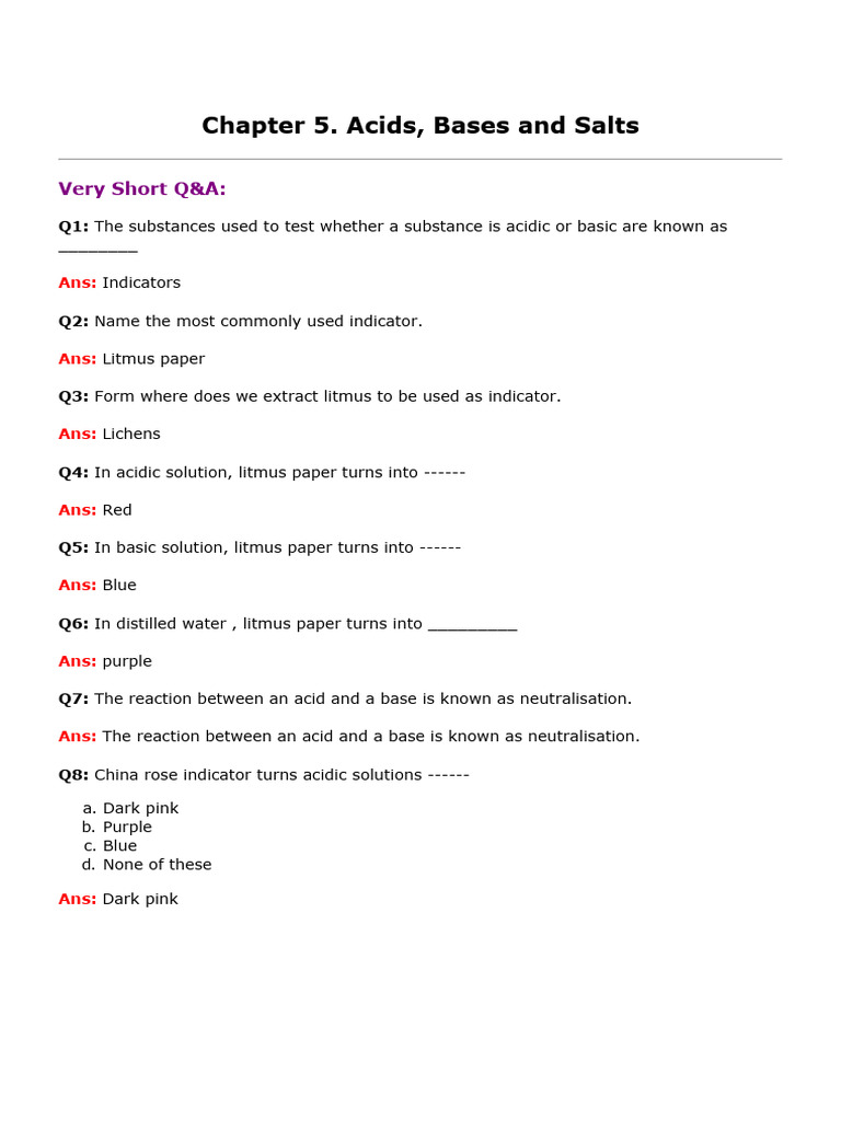 Acids, Bases, and Indicators Explained | PDF | Acid | Salt (Chemistry)