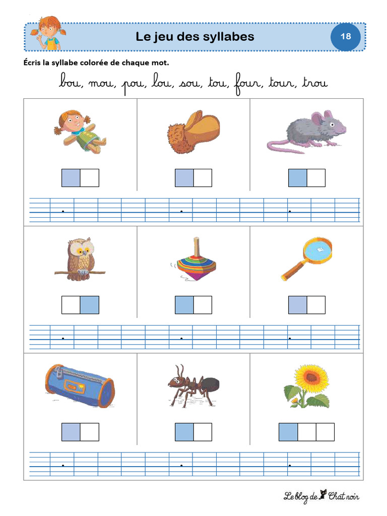 Jeu Des Syllabes Écriture Palier 3-Chat Noir | PDF | Échecs | Ouverture ...