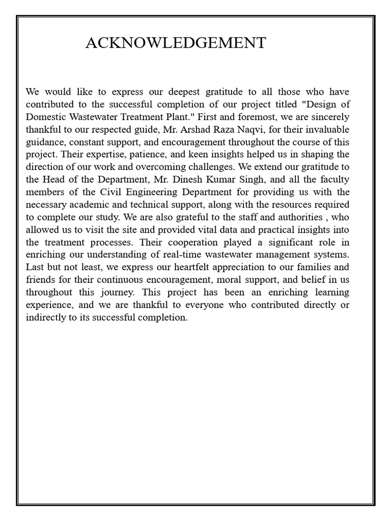 Yogesh Project Report Final | PDF | Sewage Treatment | Water Pollution