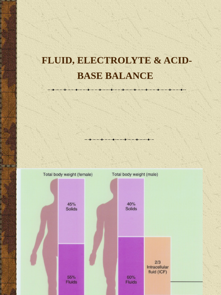 4 Fluid, Electrolyte & Acid-Base BAlance | PDF | Angiotensin | Kidney