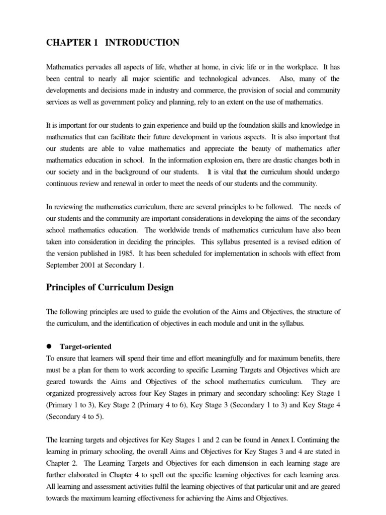 PRINCIPLES OF MATHEMATICS CURRICULUM DESIGN | PDF | Curriculum | Calculator