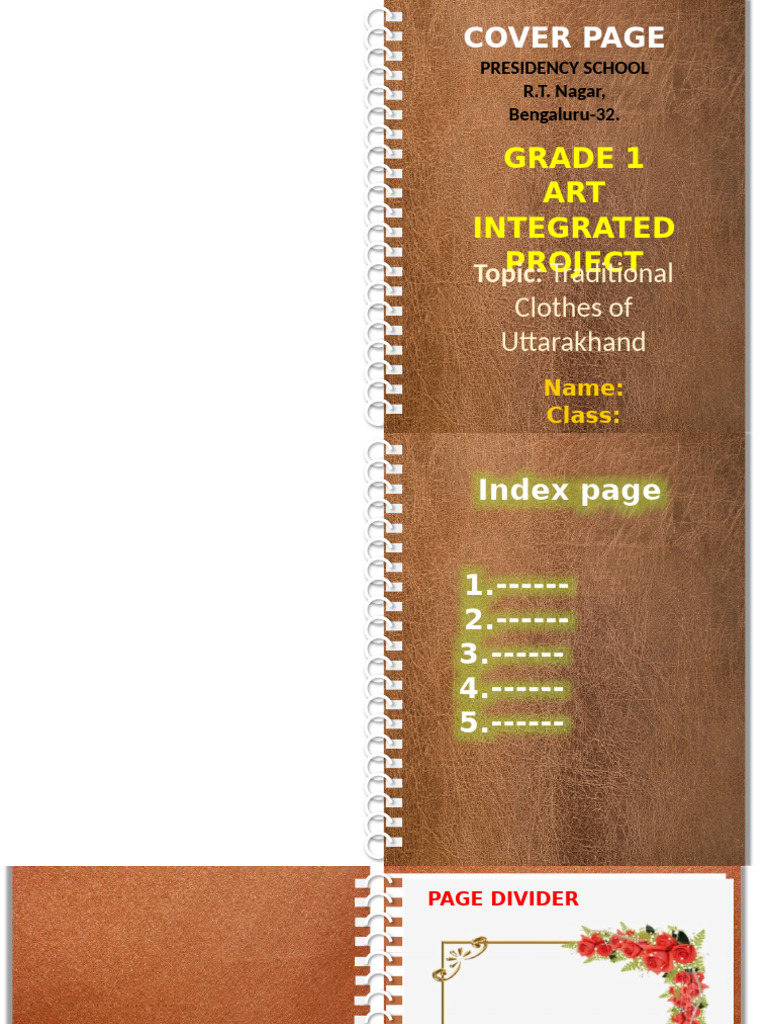 Grade 1 Art Integrated Project 1 | PDF