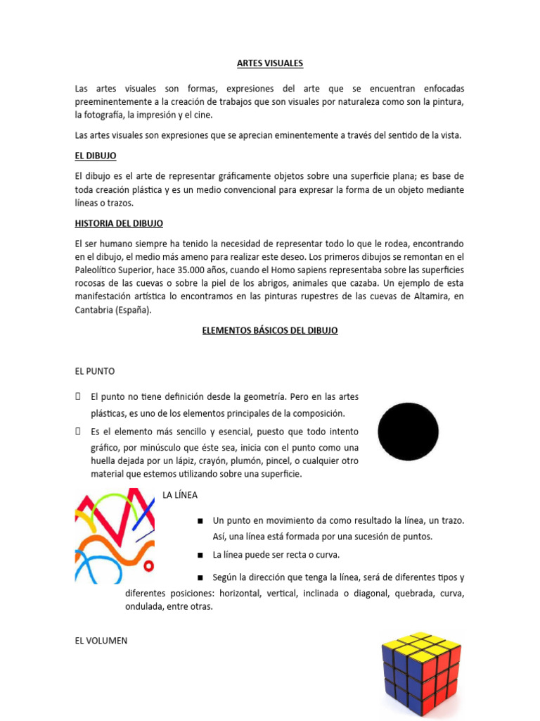 Elementos Clave del Dibujo Artístico | PDF | Dibujo | Composición ...