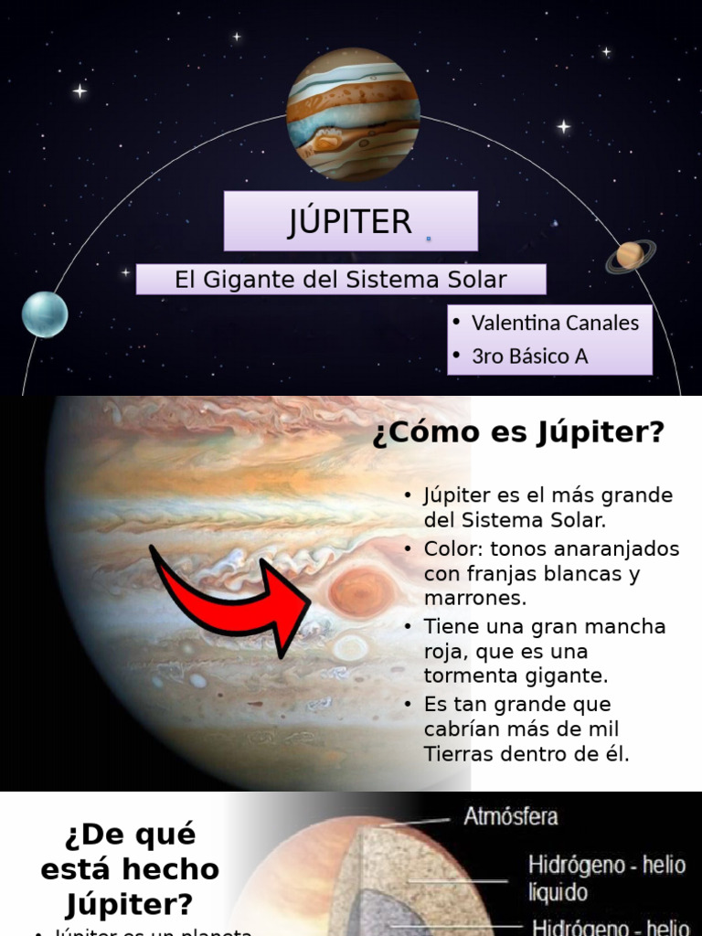 Júpiter: El Gigante Gaseoso del Sistema Solar | PDF