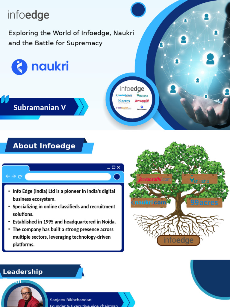 Infoedge & Naukri Presentation | PDF | Recruitment