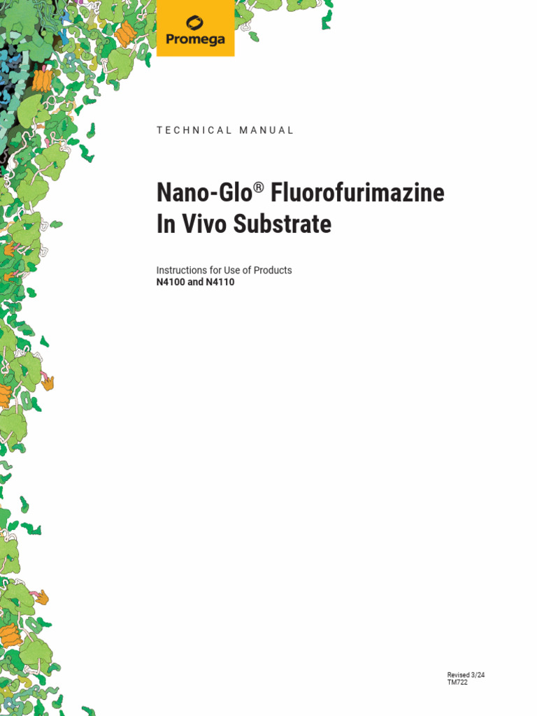 Nano-Glo Fluorofurimazine in Vivo Substrate TM722 | PDF | Luciferase ...