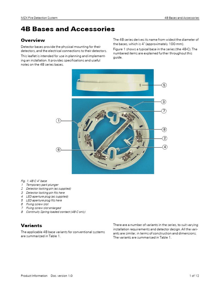 03.1 MZX-D-4B-PI 4B & 4B-C 4 inch Termination Bases.Product Design ...
