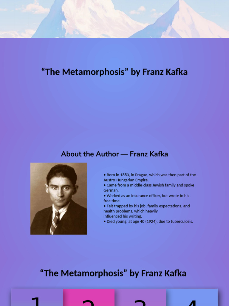 Kafka's "The Metamorphosis" Overview | PDF | The Metamorphosis