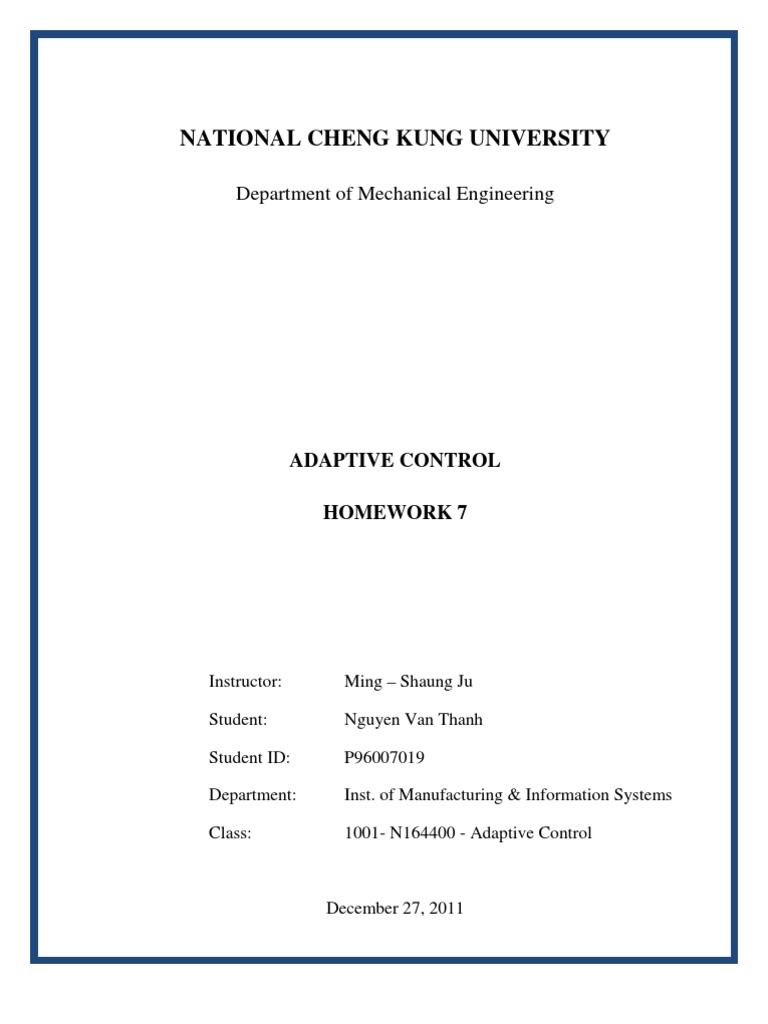 Adaptive Control Theory Model Reference Adaptive Systems Pdf Control Theory Systems Theory