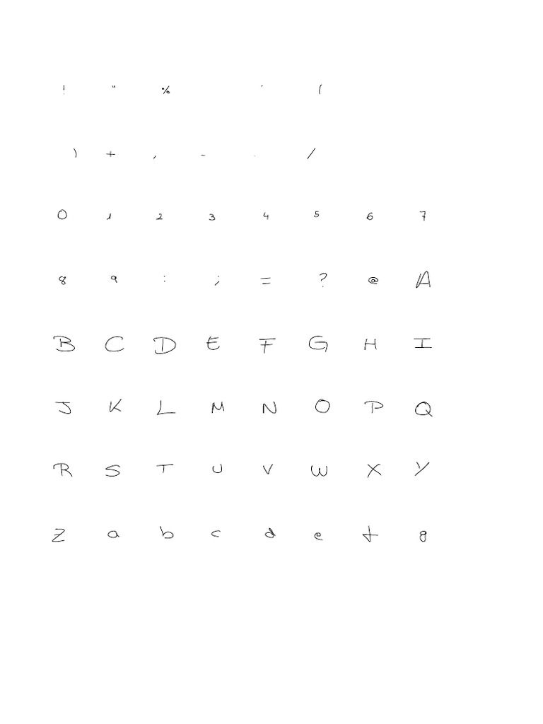 Calligraphr Template | PDF