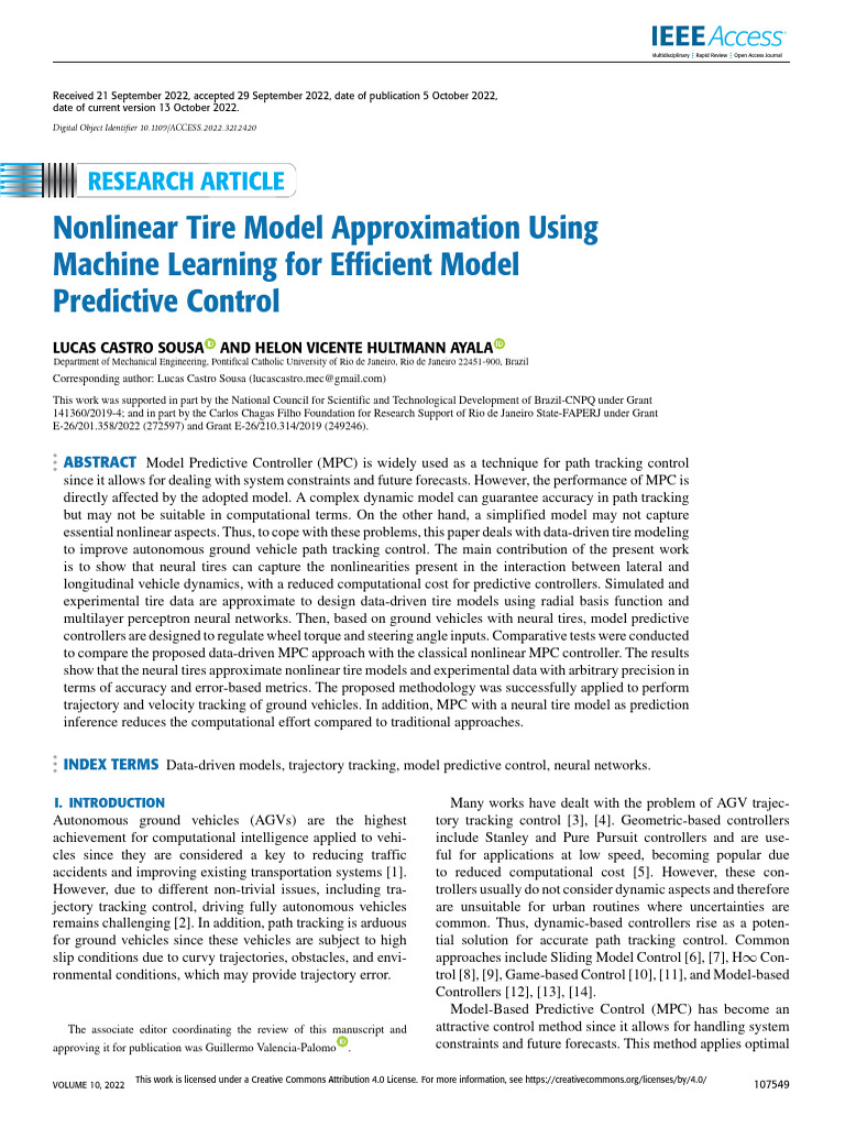 1.3 - Nonlinear - Tire - Model - Approximation - Using - Machine - Learning - For - Efficient ...
