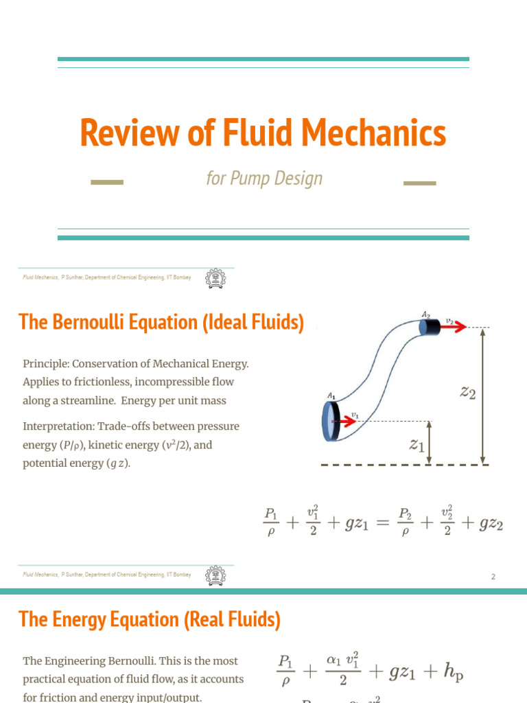 Review of Fluid Mechanics | PDF | Fluid Mechanics | Chemical Engineering