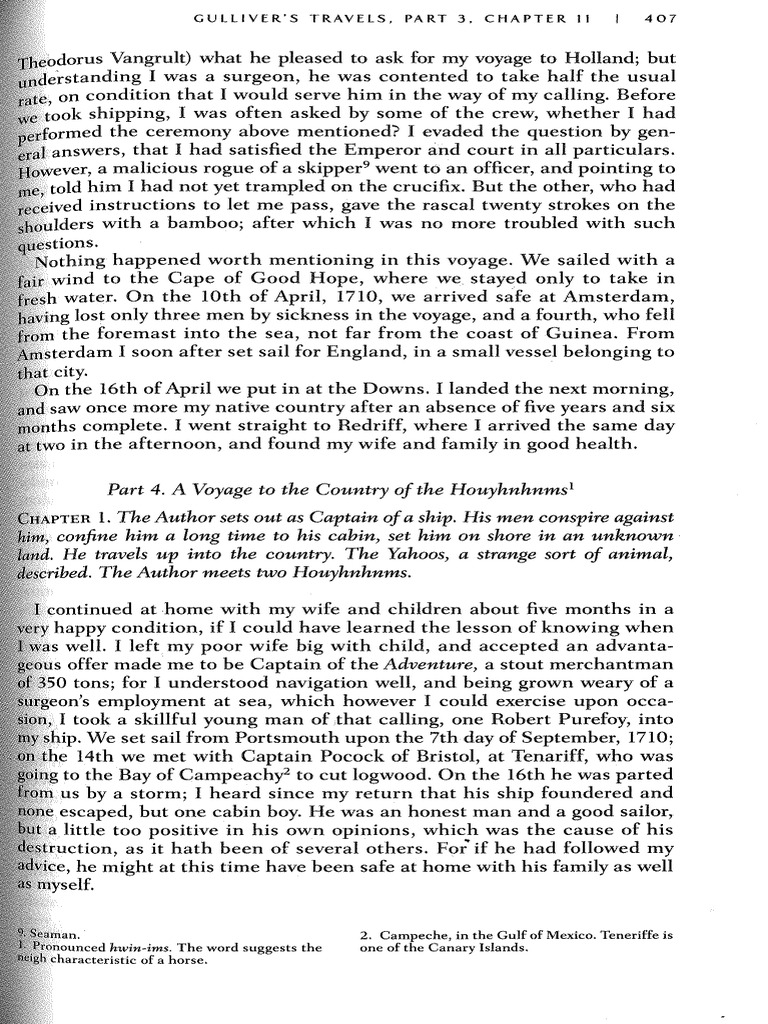 Gullivers Travels Book 4 | PDF