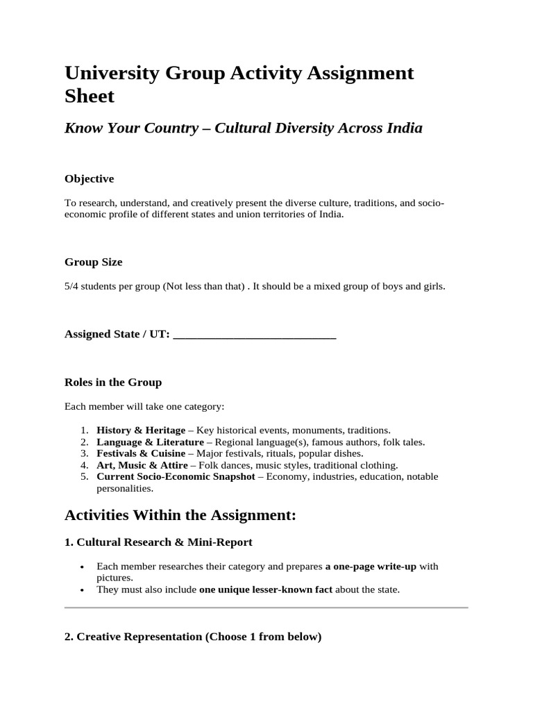 Know Your Country Assignemnt CE | PDF