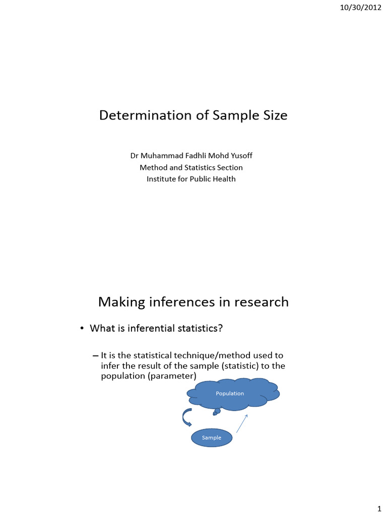 Determination of Sample Size - 2012 | PDF | Sample Size Determination ...