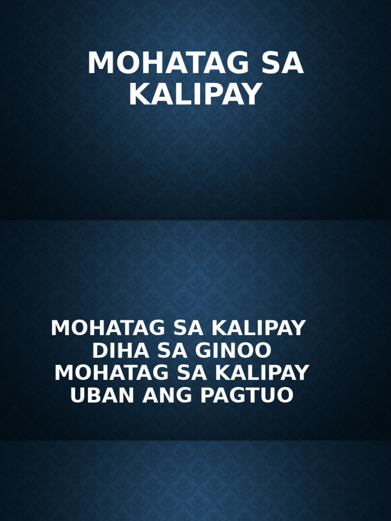 Mohatag Sa Kalipay - LyricsPPT | PDF
