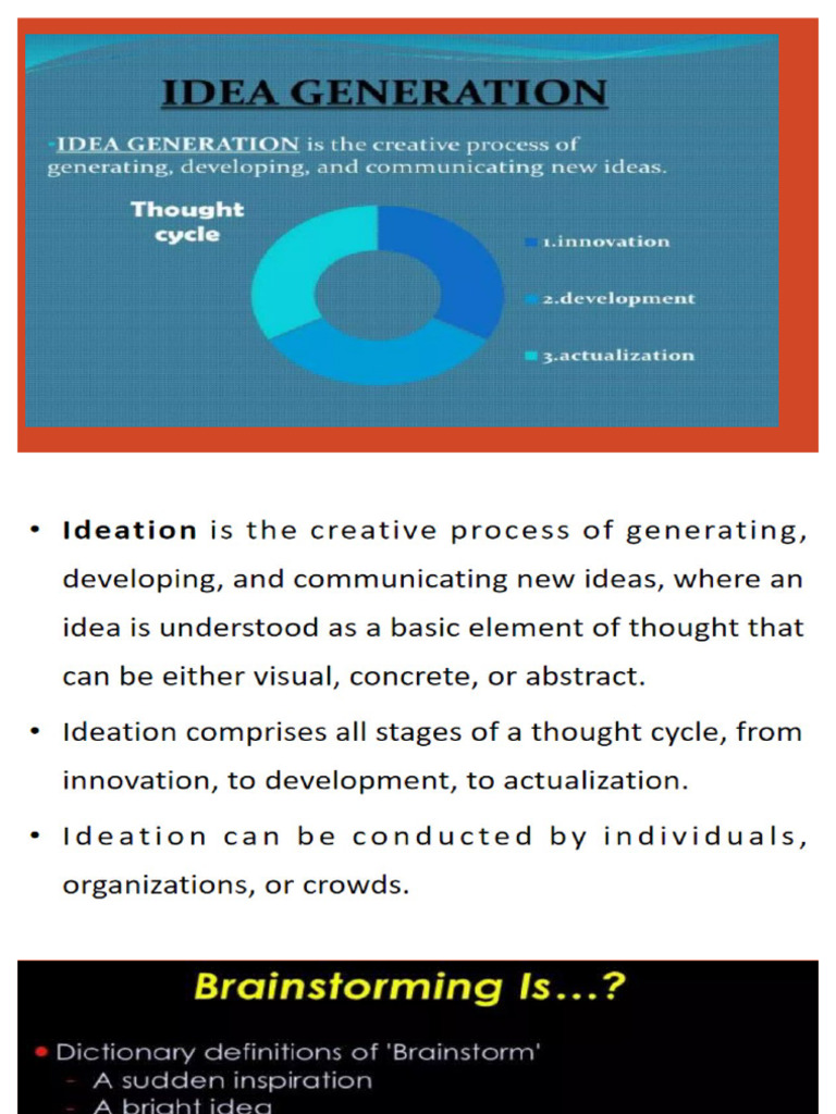 Unit 2 Pde Idea Generation | PDF