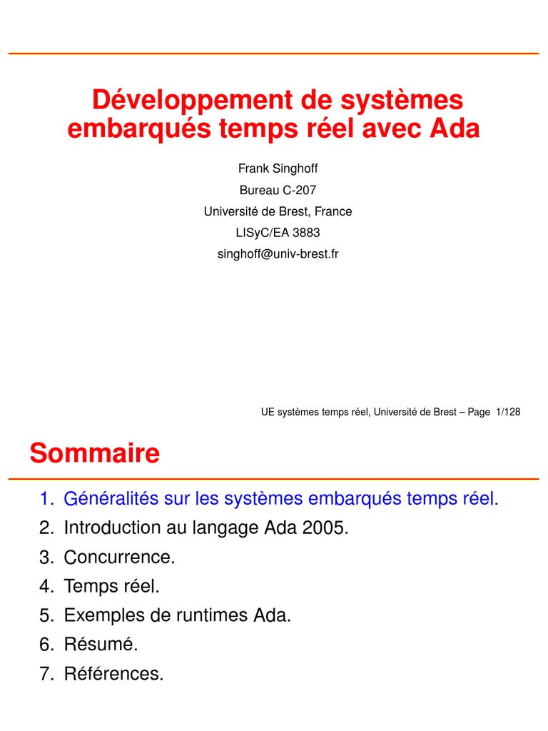 Ada Tres Bon Cours | PDF | Système d'exploitation | C (Langage de ...