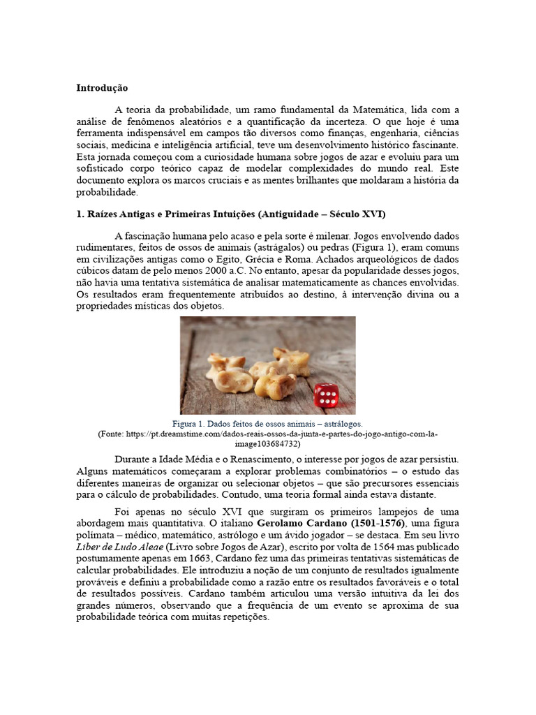1 - Raízes Antigas, Pascal, Fermat e Primeiros Tratados | PDF ...