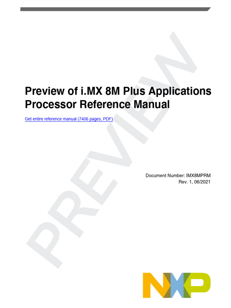 Preview Imx8mprm Ref Manual | PDF | Microcontroller | Central Processing Unit