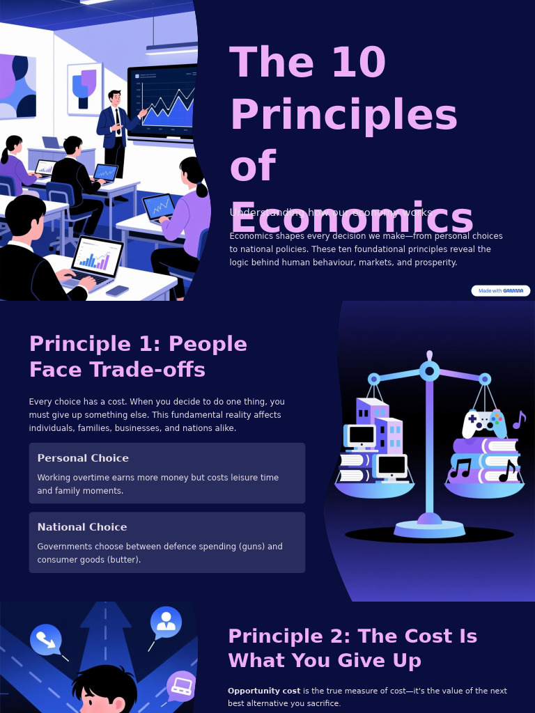 10 Key Principles of Economics Explained | PDF | Market (Economics ...