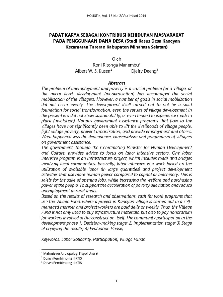 Jm Holistik,+Jurnal+Roni | PDF