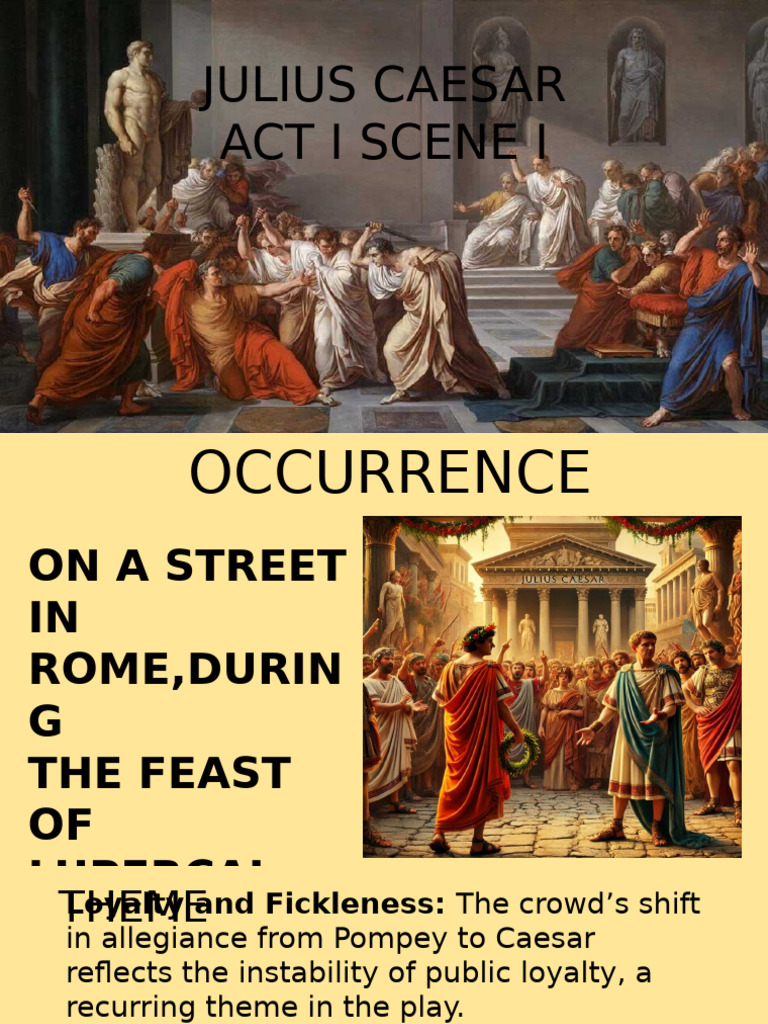 Julius Caesar Act 1 Scene 1 | PDF | Julius Caesar | Roman Republic