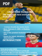 Cristiano Ronaldo: A Football Icon Essay | PDF