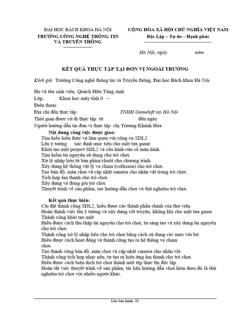 Báo Cáo TTDN | PDF