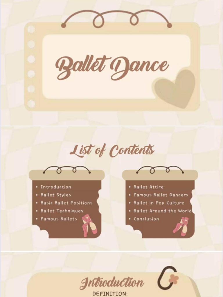 Ballet Lesson | PDF