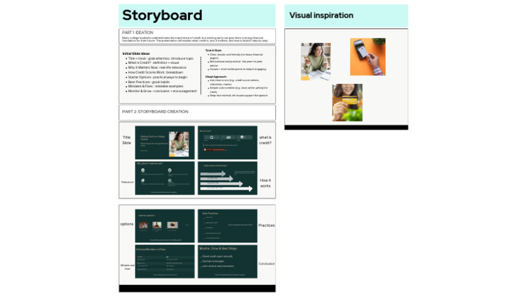 Storyboard - How To Build Credit As A Student | PDF | Credit | Finance ...