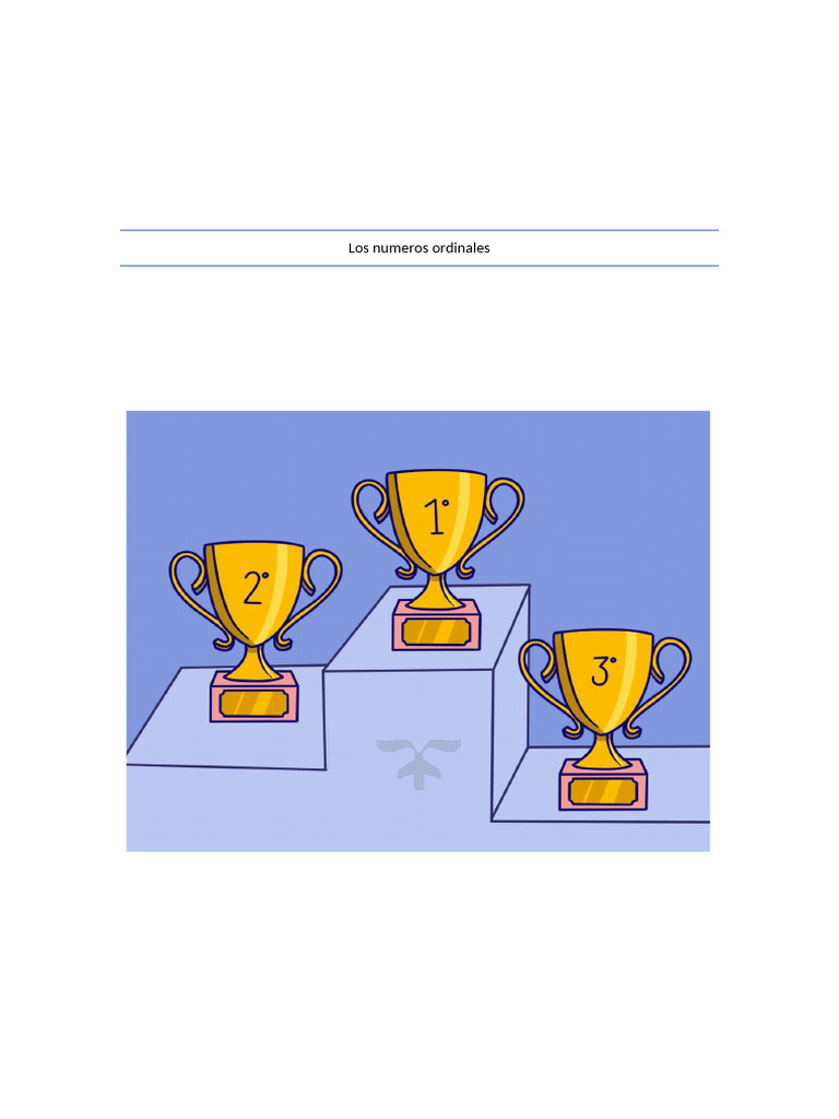 Los Numeros Cardinales | PDF