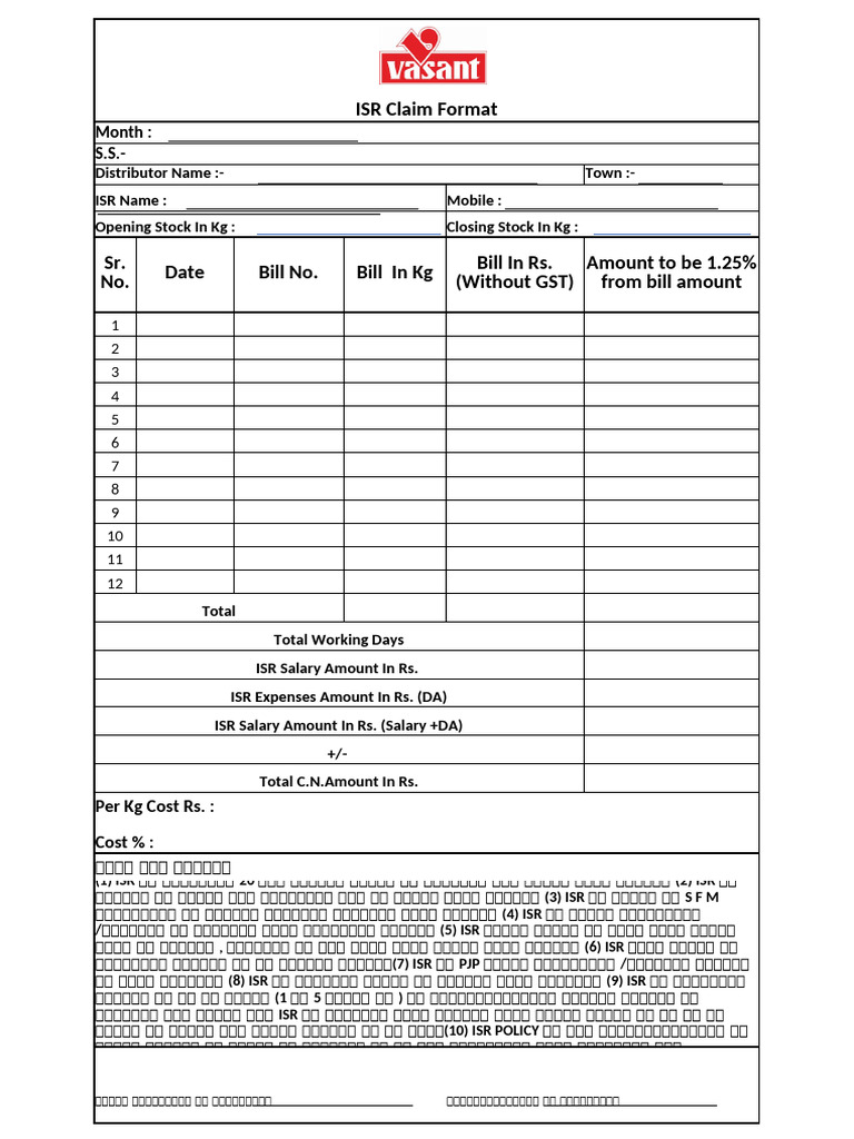 Isr Formate | PDF