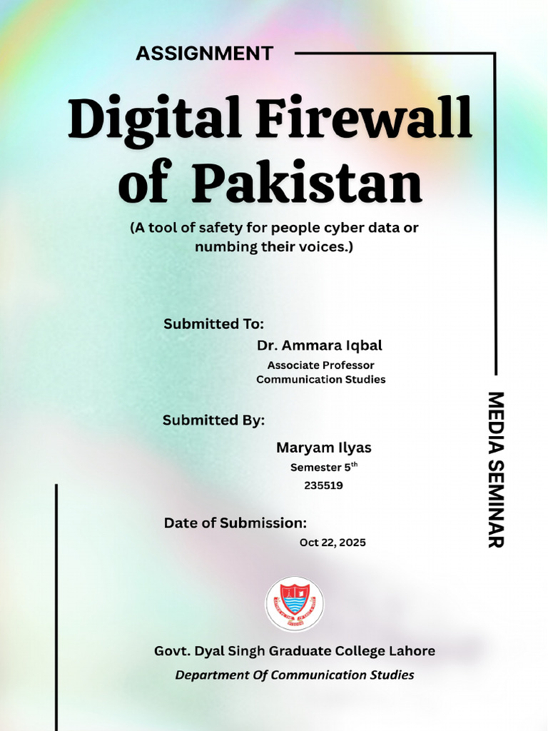 Maryam (Digital Firewall Assignment) | PDF